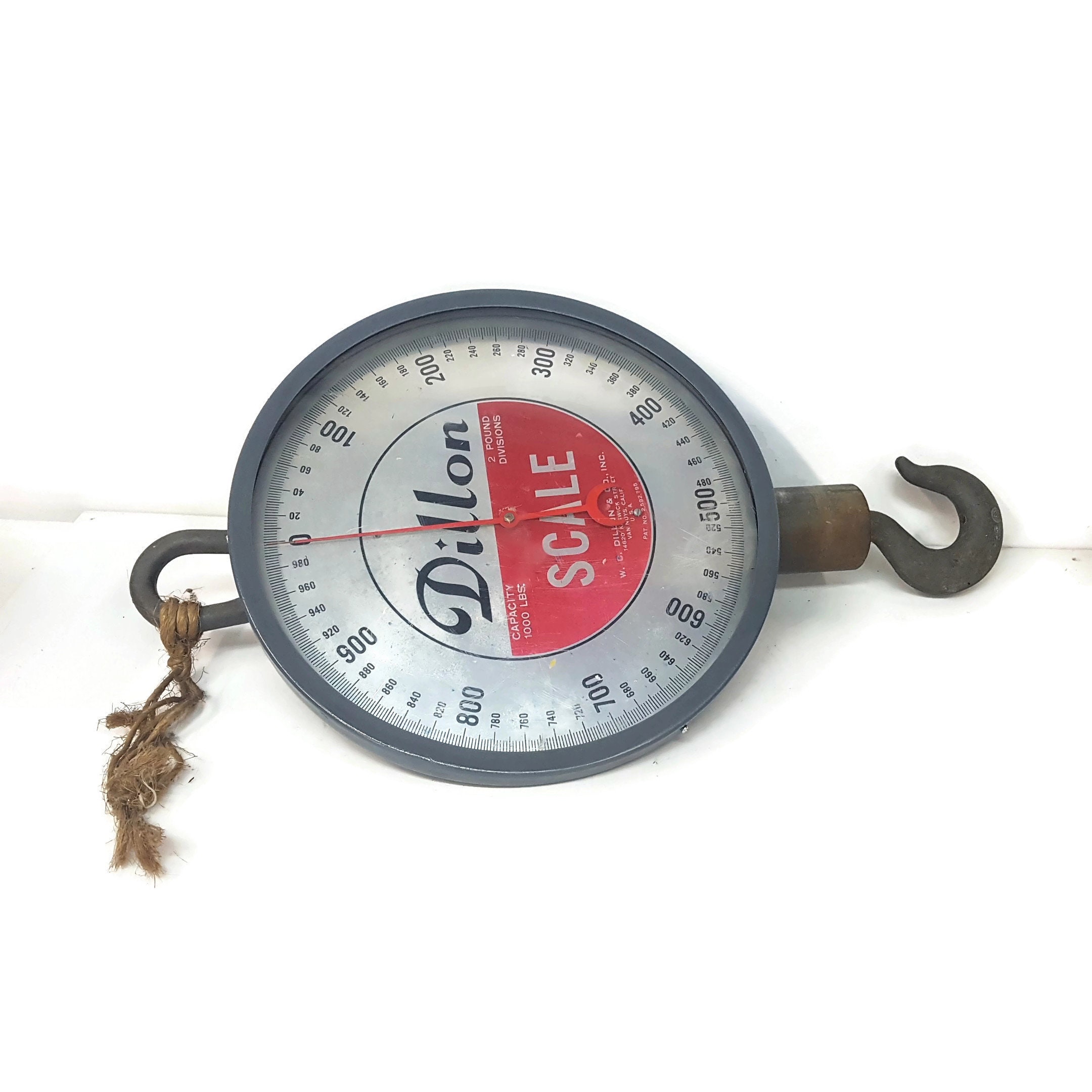 HUGE SCALE 1000 Lb Dillion Industrial Crane Scale Vintage | Etsy