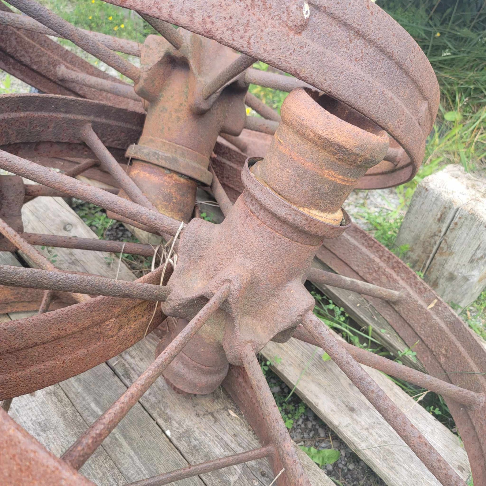 100 Yr Old Portable Steam Engine Wheels - Etsy