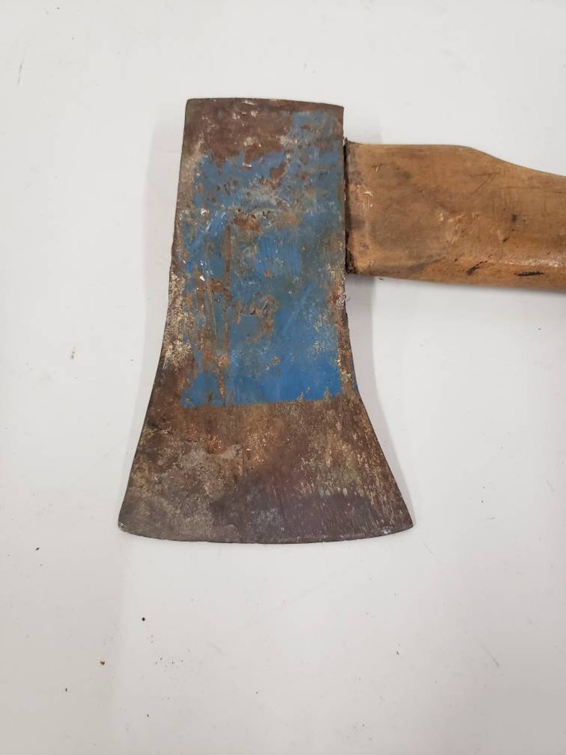Woodcutting Axe Steel Head Wooden Handle - Etsy