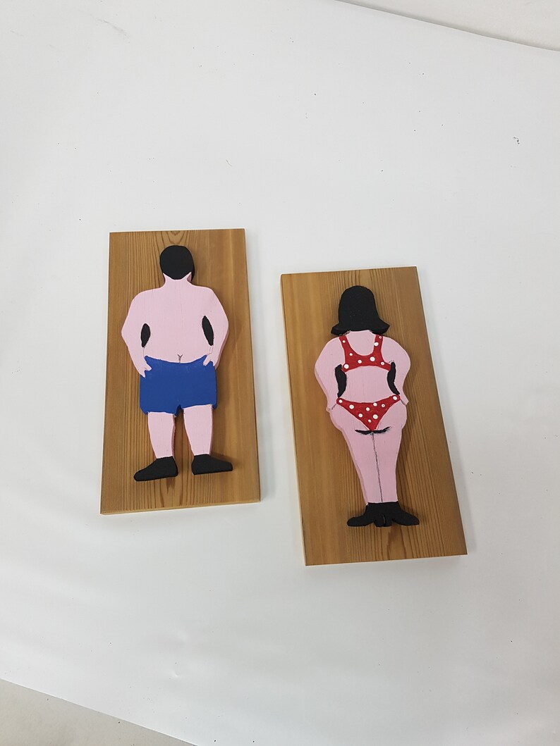 Beach House Bathroom Signs Bikini Bathing Suit - Etsy