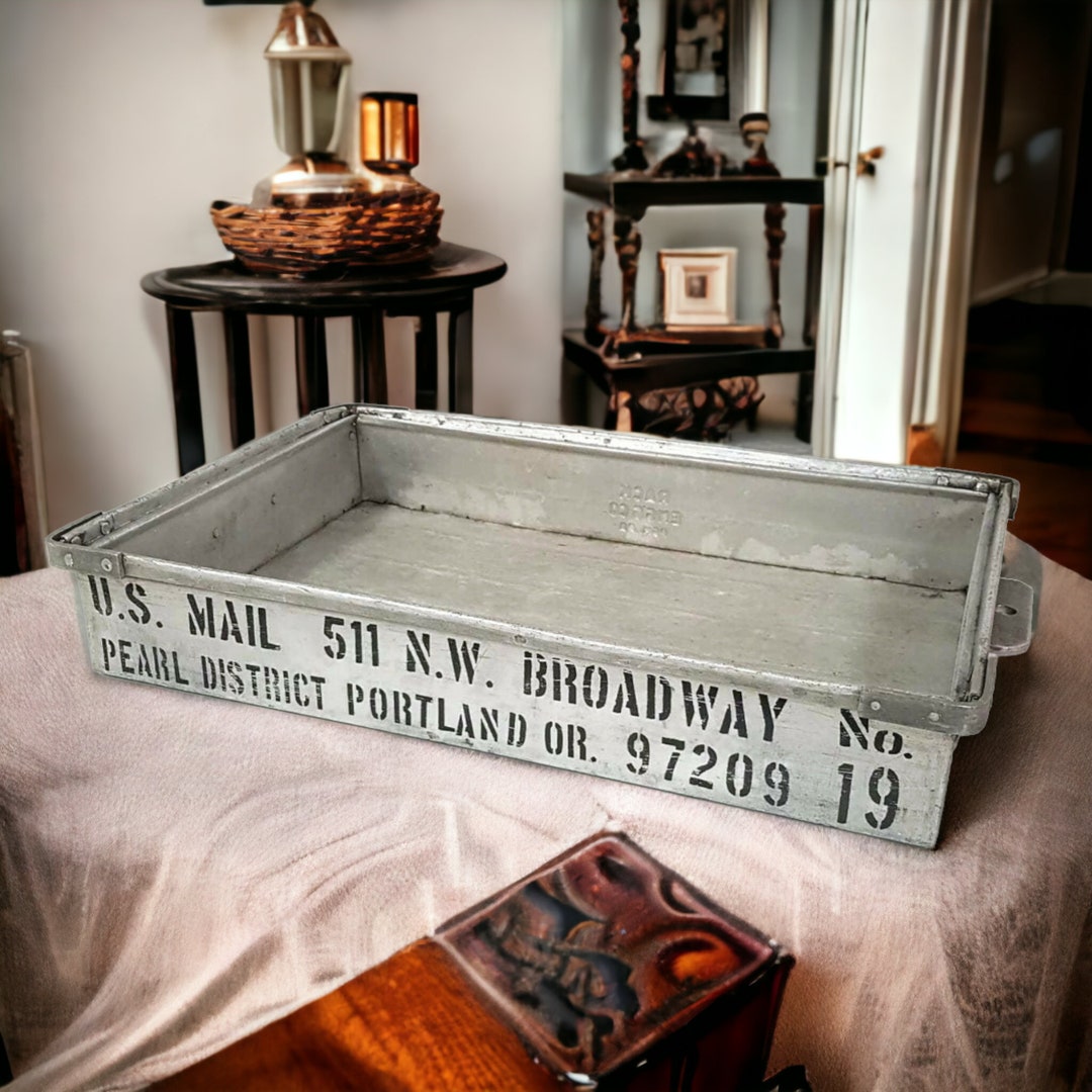 Post Office Mail Sorting Tray Antique Industrial Bin - Etsy