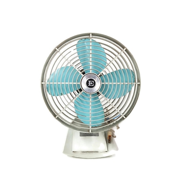 Blue Electric Fan - Etsy