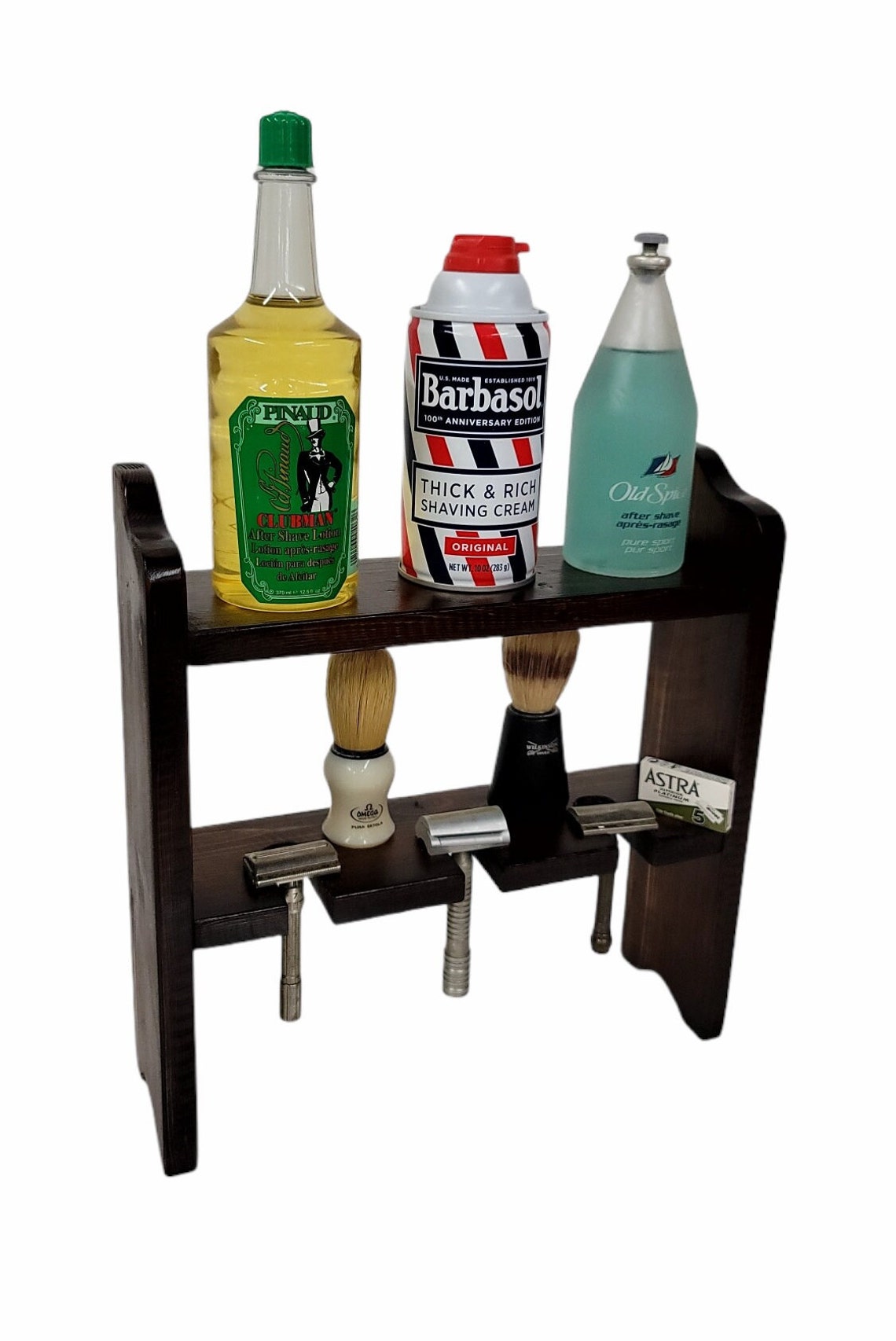 Barber Shaving Display Razor Holder Beard Butler - Etsy