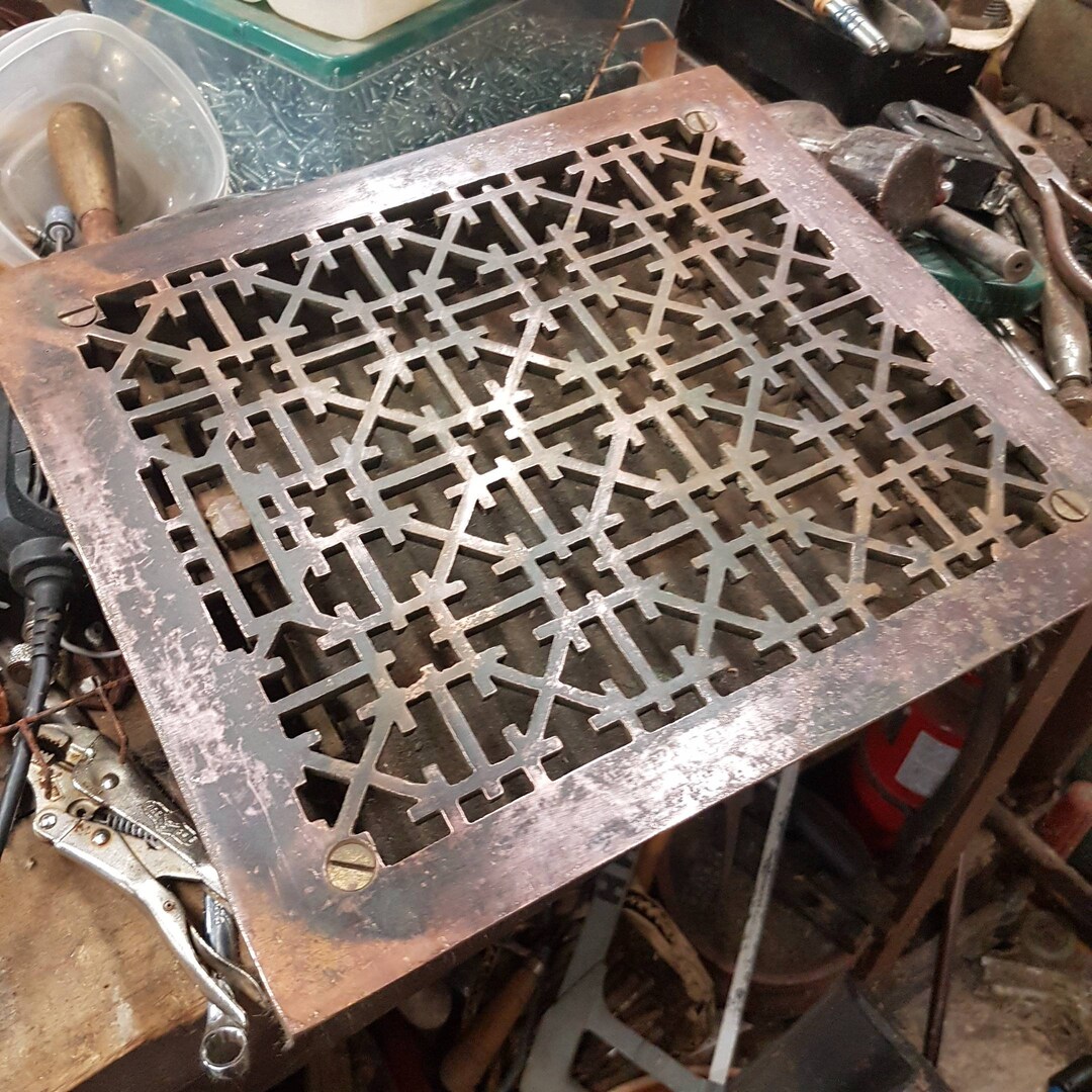 Floor Grate Arts and Crafts Bronze Tone - Etsy