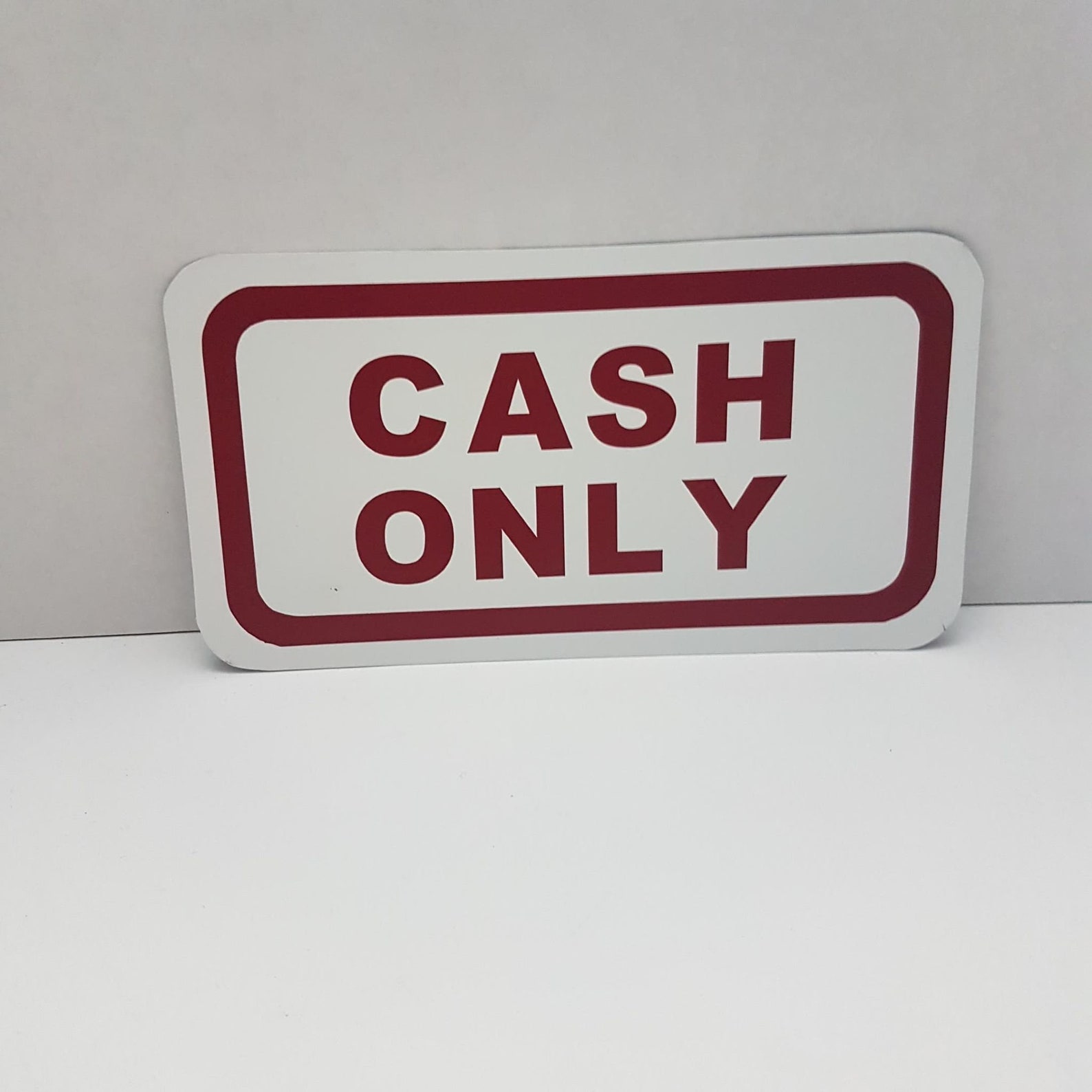Cash Only Business Sign Aluminum | Etsy