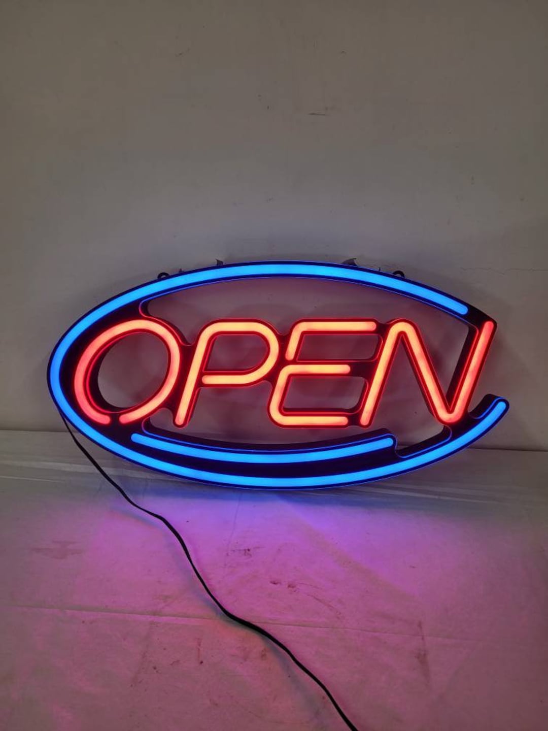 Open Sign Neon Flashing Storefront Light - Etsy