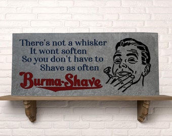 Vintage Shaving Sign - Etsy