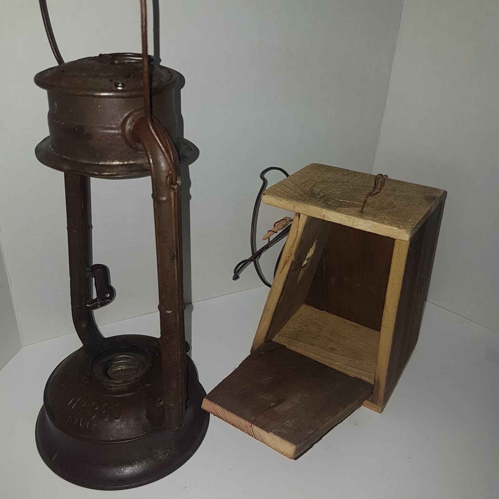 Antique Lantern Birdhouse Farmhouse Yard and Garden Decor | Etsy