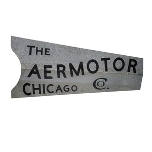 Aermotor Windmill Tail Fin Sign Tin Farm Decor - Etsy