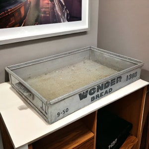 Antique Wonder Bread Factory Bin Industrial Metal Box or Basket - Etsy
