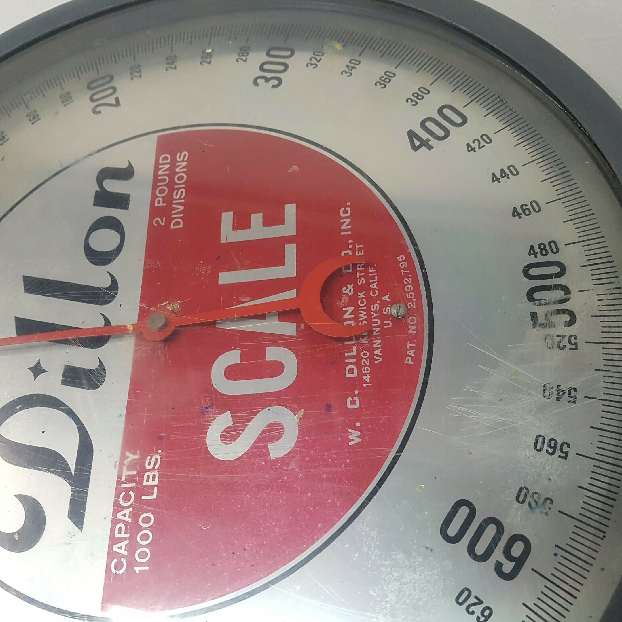 HUGE SCALE 1000 Lb Dillion Industrial Crane Scale Vintage | Etsy