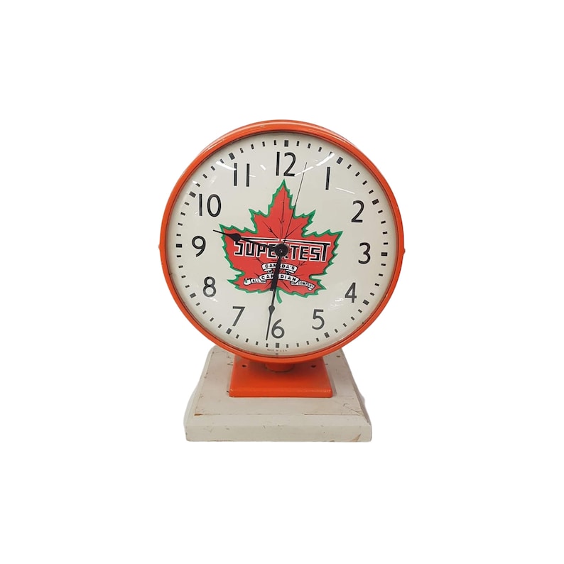 Antique Supertest Super Test Gas Pump Globe Clock | Etsy