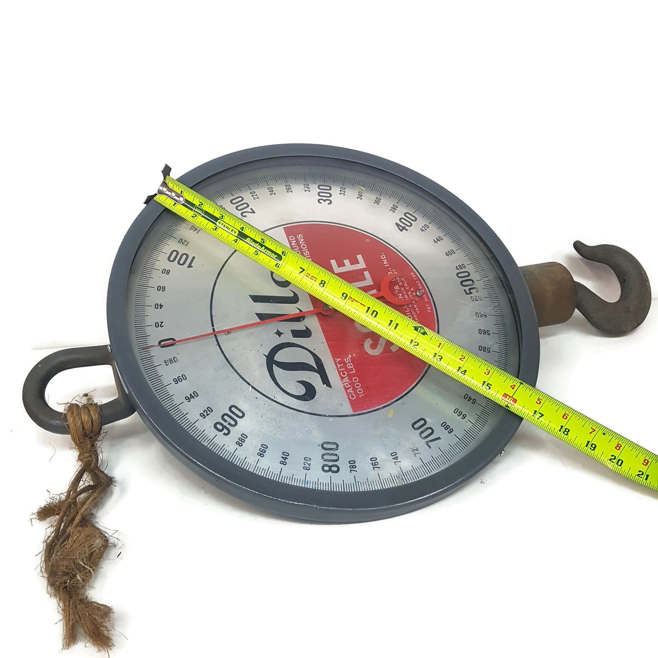 HUGE SCALE 1000 Lb Dillion Industrial Crane Scale Vintage - Etsy