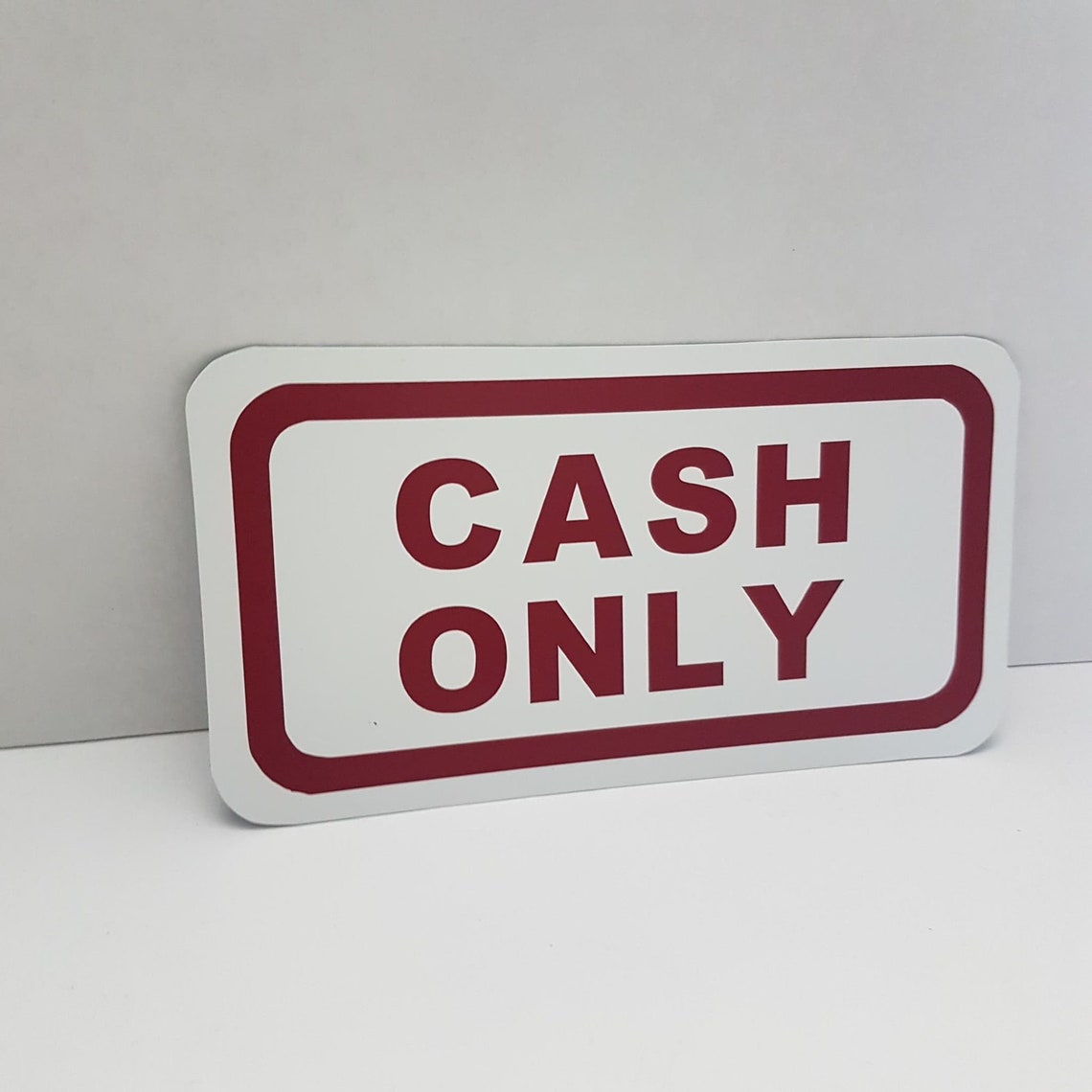 Cash Only Business Sign Aluminum | Etsy