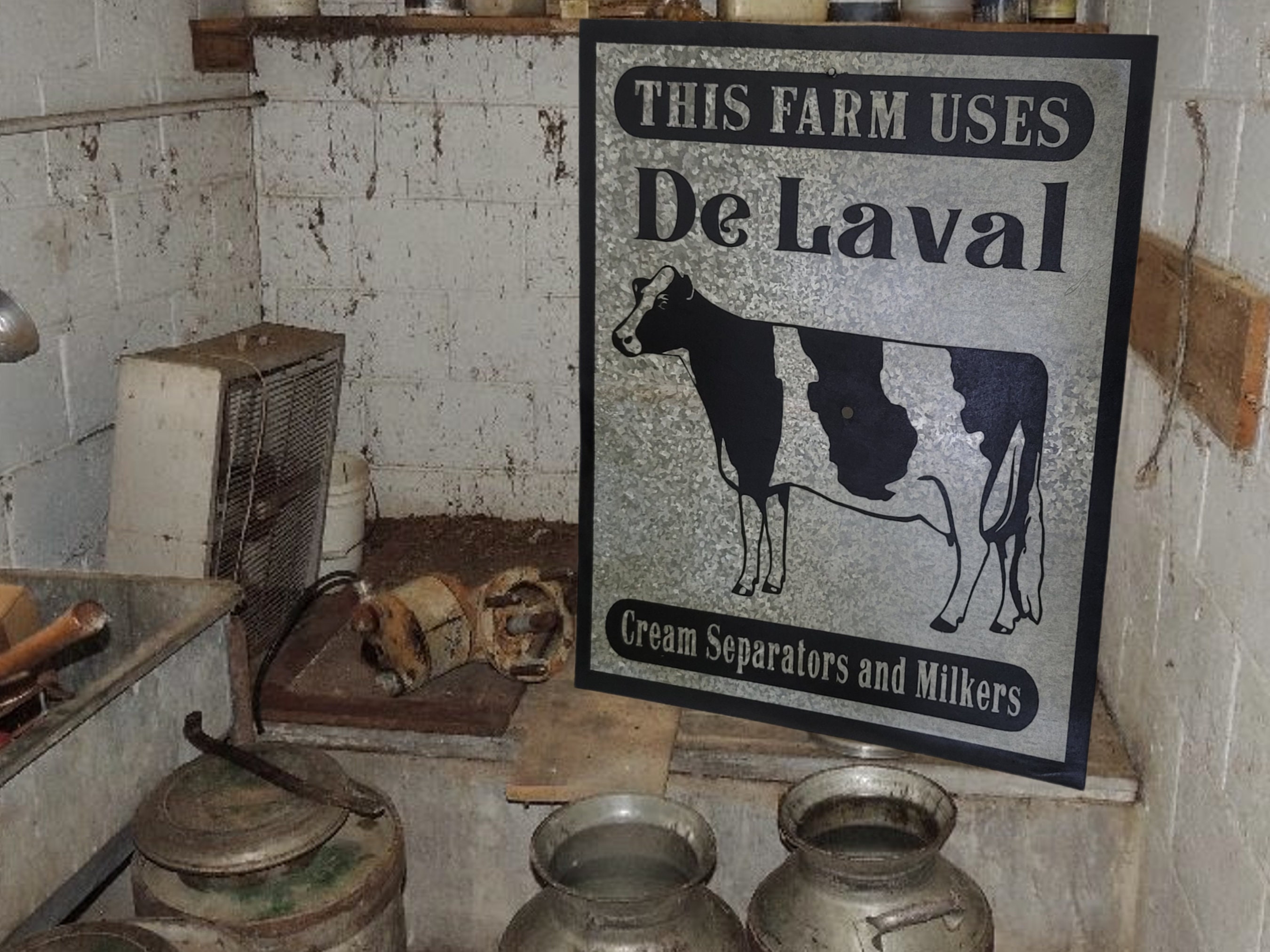 De Laval Sign Separators and Milkers Farm Sign Weathered | Etsy