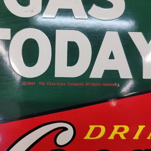 Enameled Coca-cola Gas Sign - Etsy