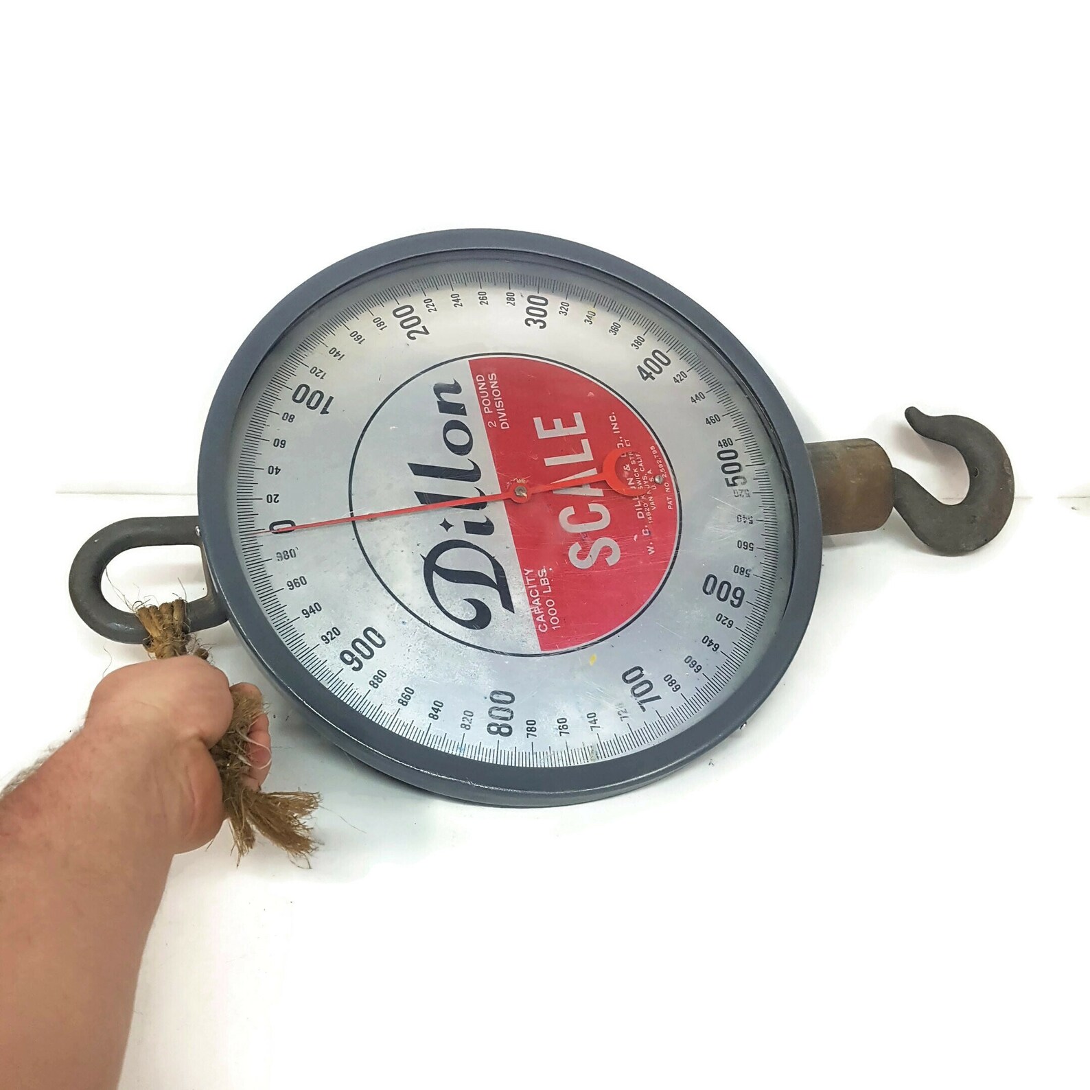 HUGE SCALE 1000 Lb Dillion Industrial Crane Scale Vintage - Etsy