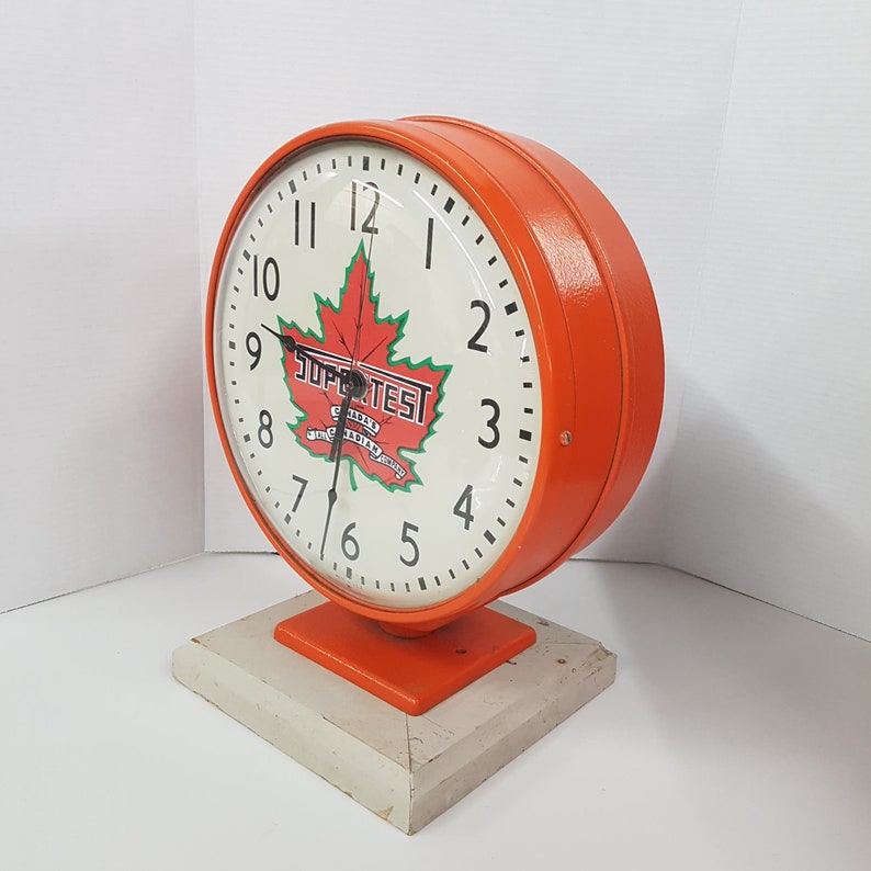 Antique Supertest Super Test Gas Pump Globe Clock | Etsy