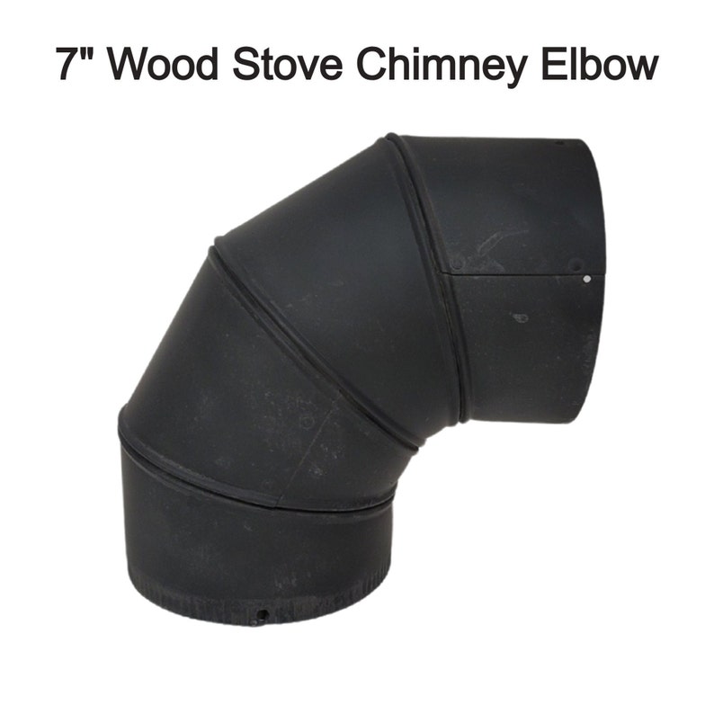 Wood Stove Elbows 6-7-8 Inches Black Wood Stove Chimney Pipe - Etsy
