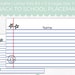 Printable Back to School Notebook Paper Placemat Back to - Etsy
