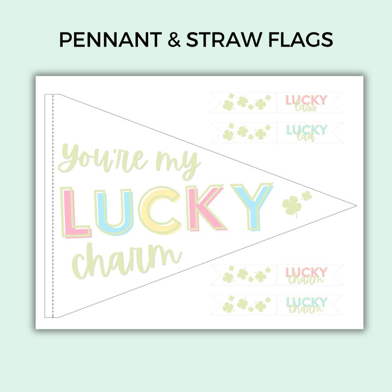 St Patrick's Day Party Printables Bundle Set | St Paddy's Banner, Lucky ...