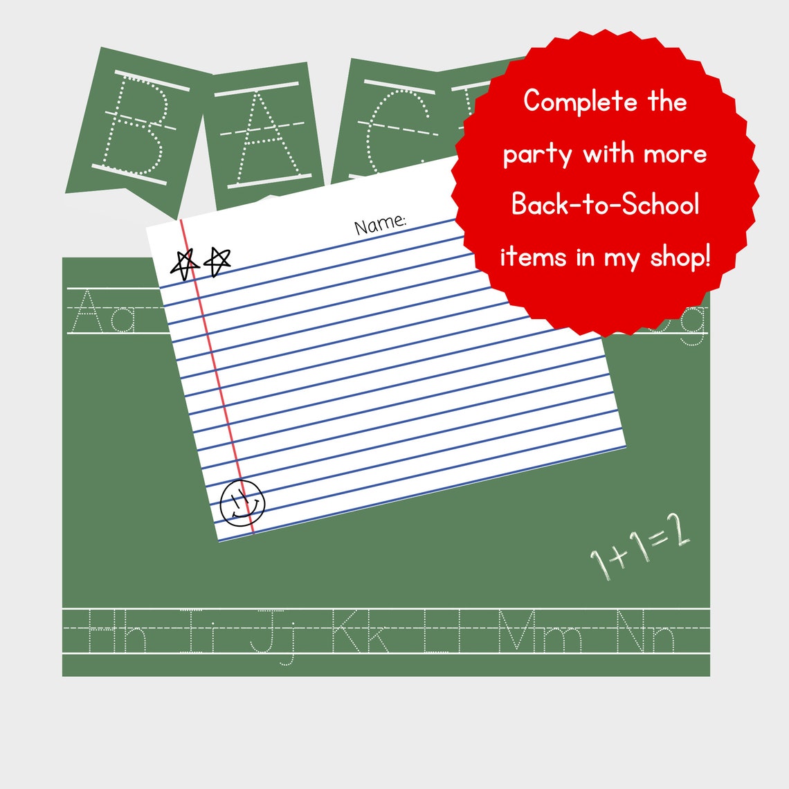 Printable Composition Book Place Cards, Back to School Name Cards, Back ...