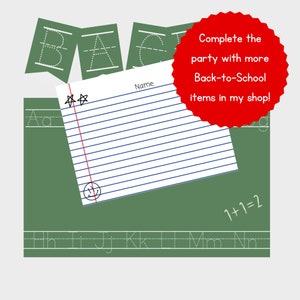 Printable Composition Book Place Cards, Back to School Name Cards, Back ...