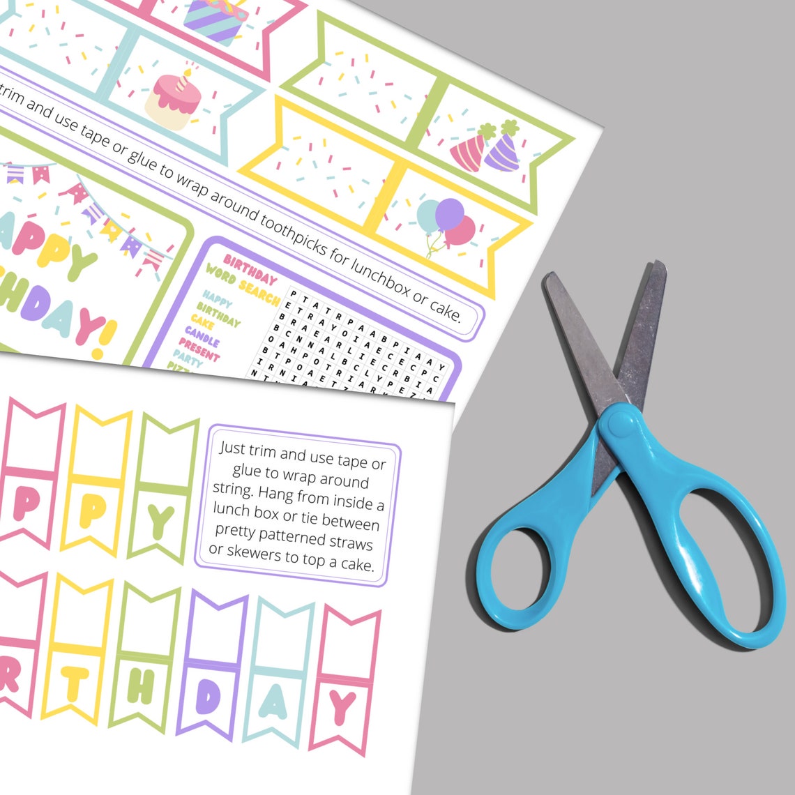 Printable Birthday Decorations Kit for Lunch Box Printable - Etsy