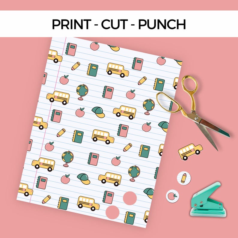 Back to School Ready Confetti Kit: Printable Bag Toppers (digital ...