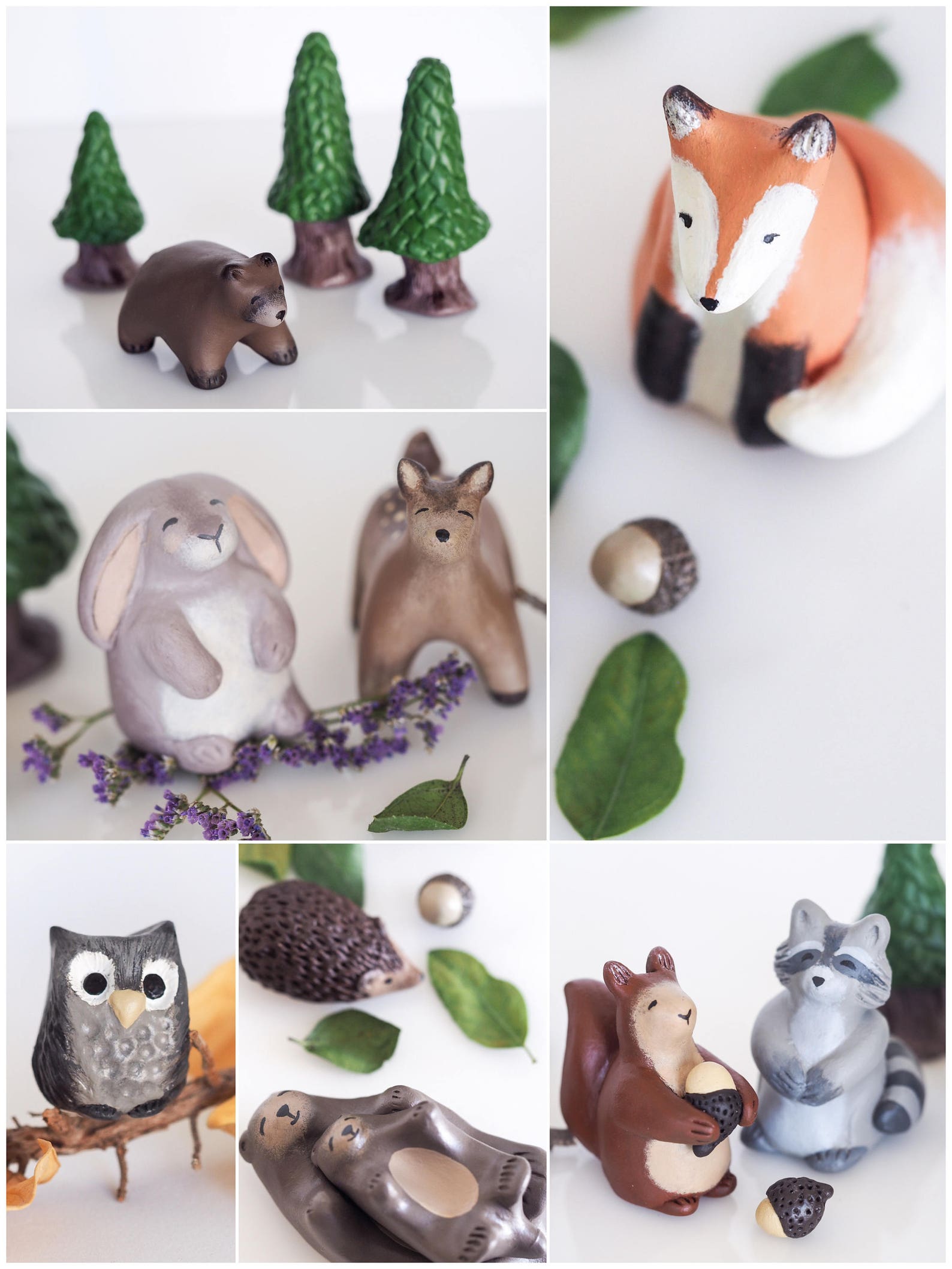 Woodland Animals Set Woodland Decor Woodland Nursery Decor - Etsy