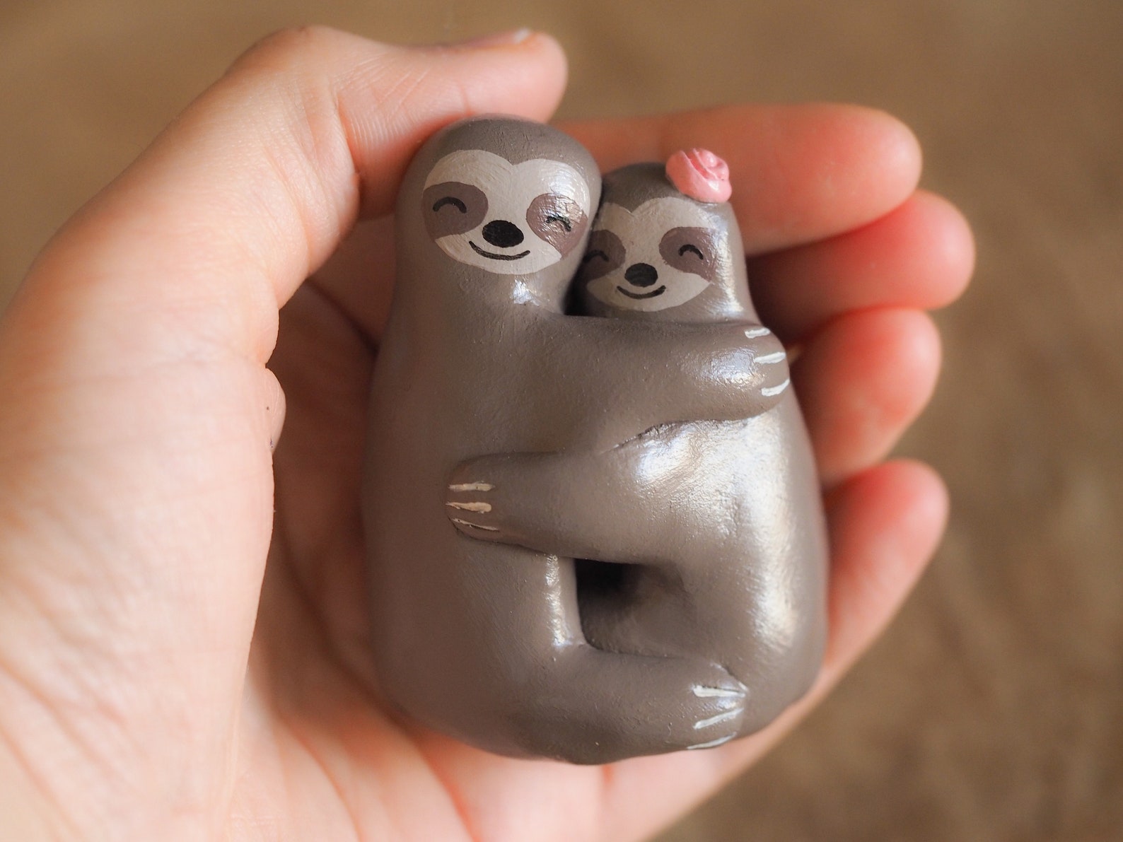 Cute Sloths Sloth Gifts Sloth Cake Topper Hugging Sloths | Etsy