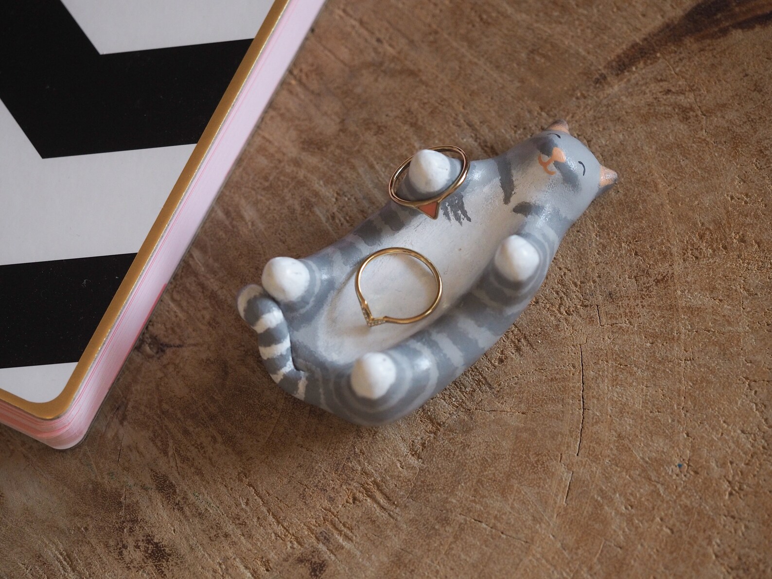 Cat lover gift Custom cat ring holder Cat ring dish | Etsy