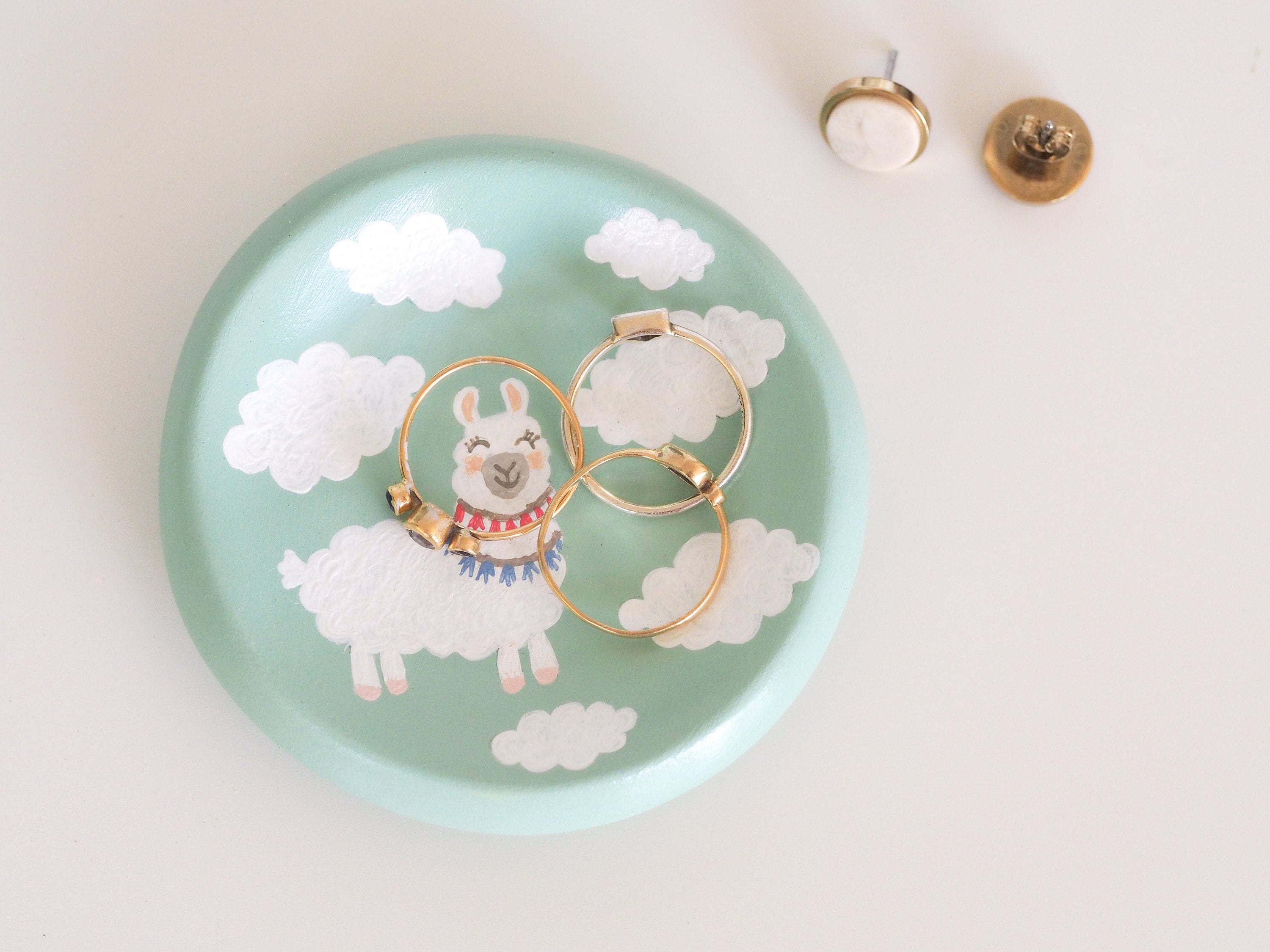 Llama ring holder Llama decor Cute llama gift Llama on | Etsy