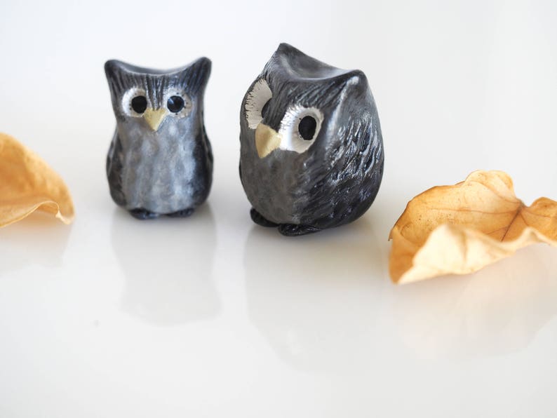 Owl decor Owl gifts Owl figurine Owl ornaments Owl art | Etsy