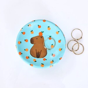 Capybara Ring Holder Cute Capy With Orange Ring Dish Funny Capy Bara ...