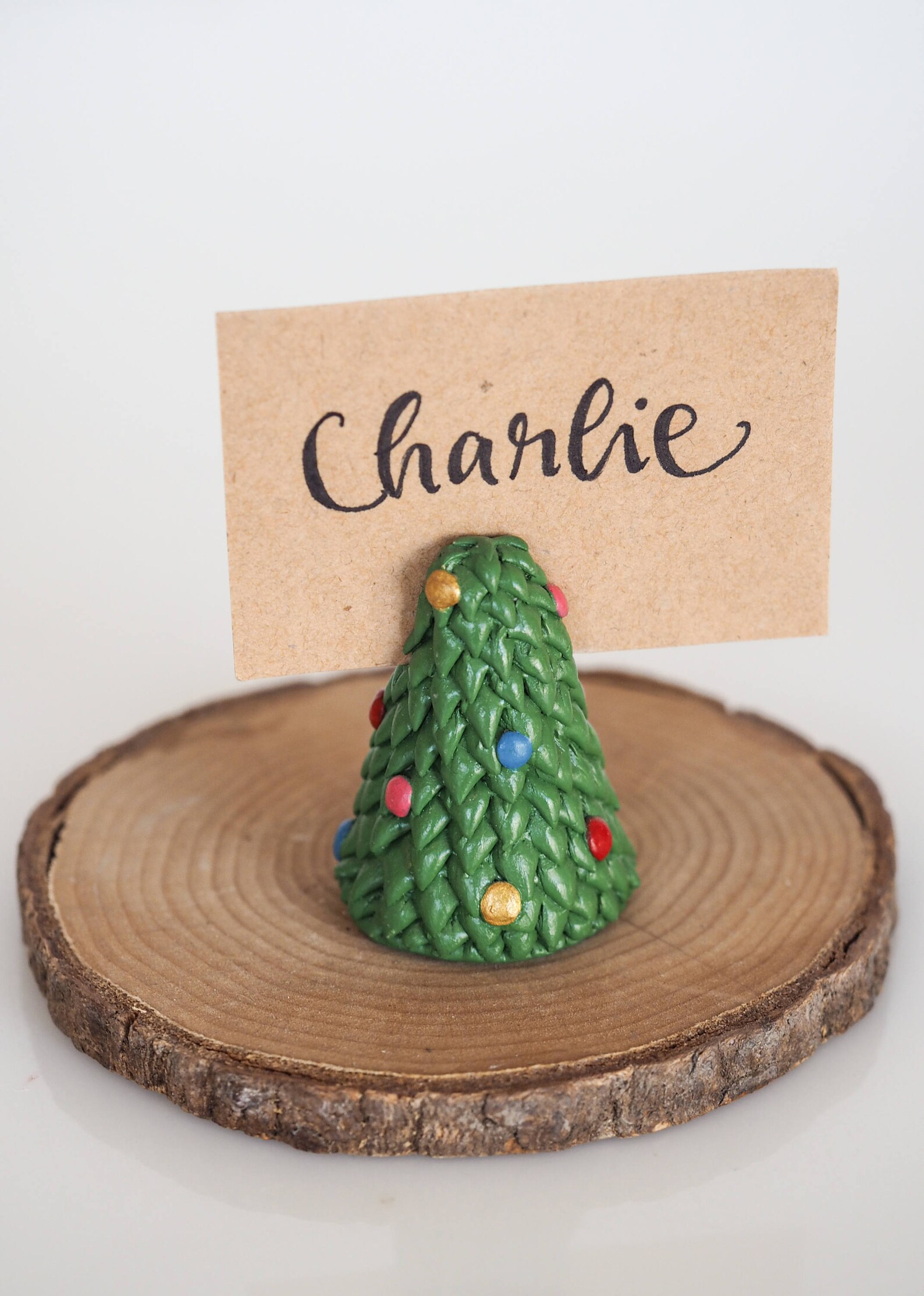 Christmas Place Card Holder Christmas Table Decor Table - Etsy