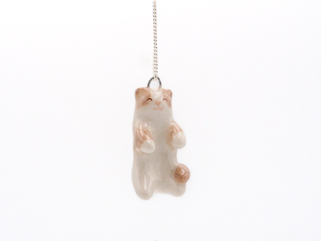 Ragdoll Cat Necklace Handmade Cat Jewelry Cute Cat Charm Ceramic Cat ...