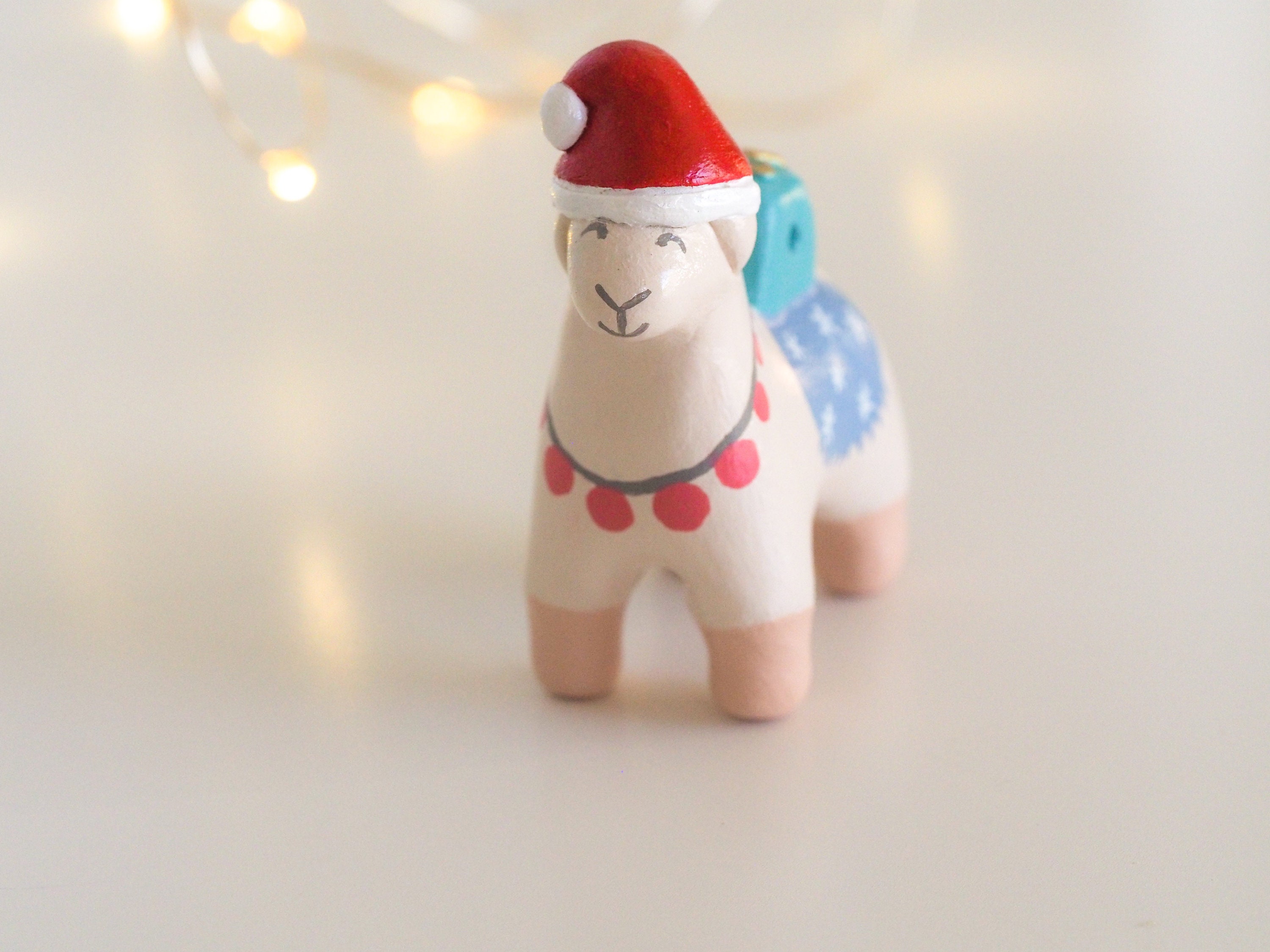 Llama ornament Llama Christmas ornament Christmas | Etsy