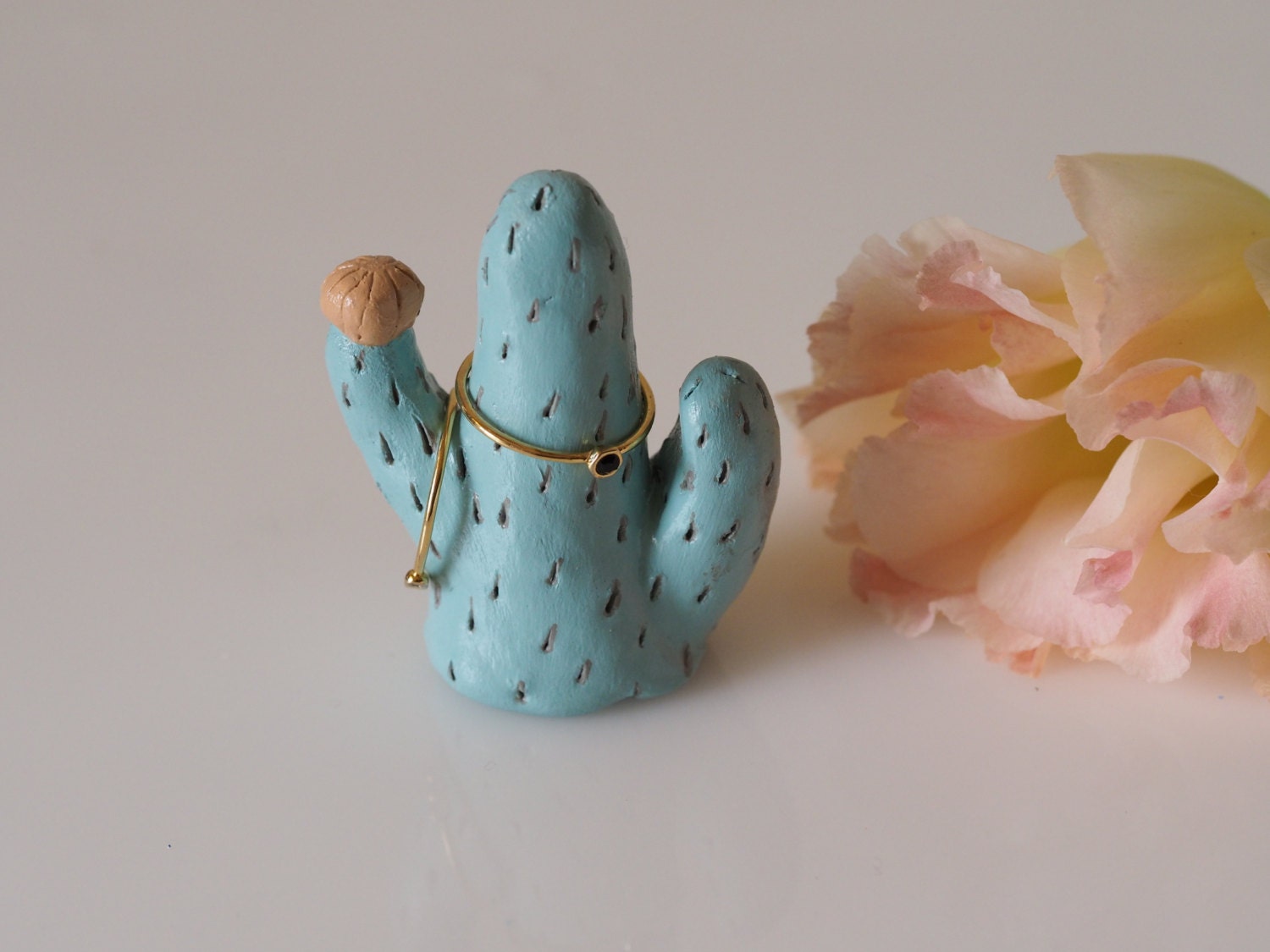 Cactus ring holder Cactus art Cactus jewelry holder | Etsy