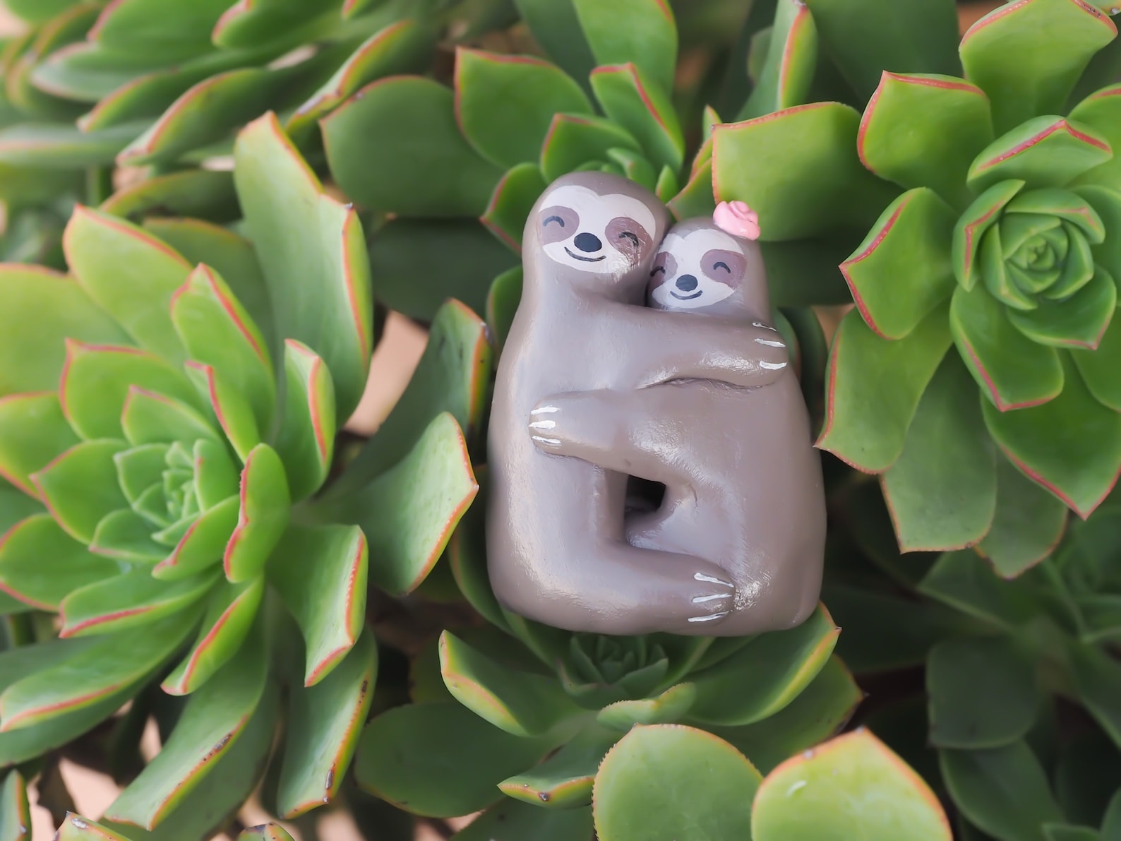 Cute Sloths Sloth Gifts Sloth Cake Topper Hugging Sloths | Etsy