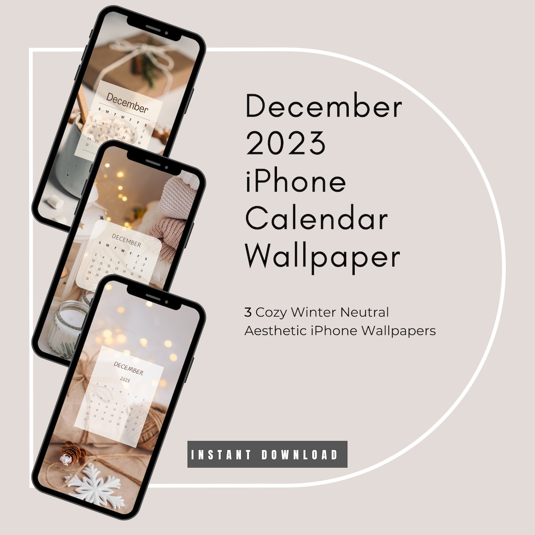 IPhone Digital Wallpaper Calendars Aesthetic Digital - Etsy