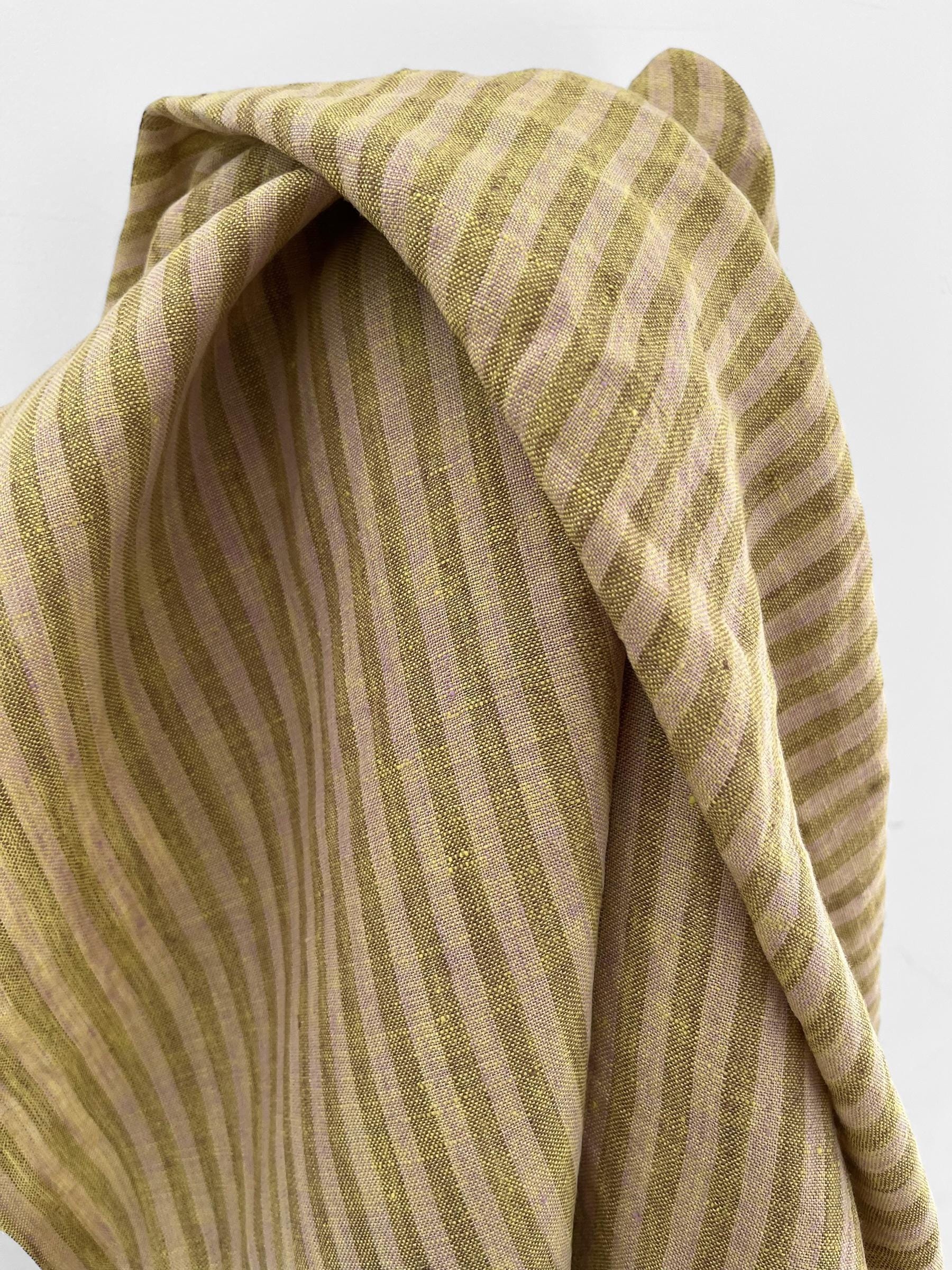 Yarn Dyed Linen Fabric, Stripy Linen Fabric by the Meter, 100% Soft ...