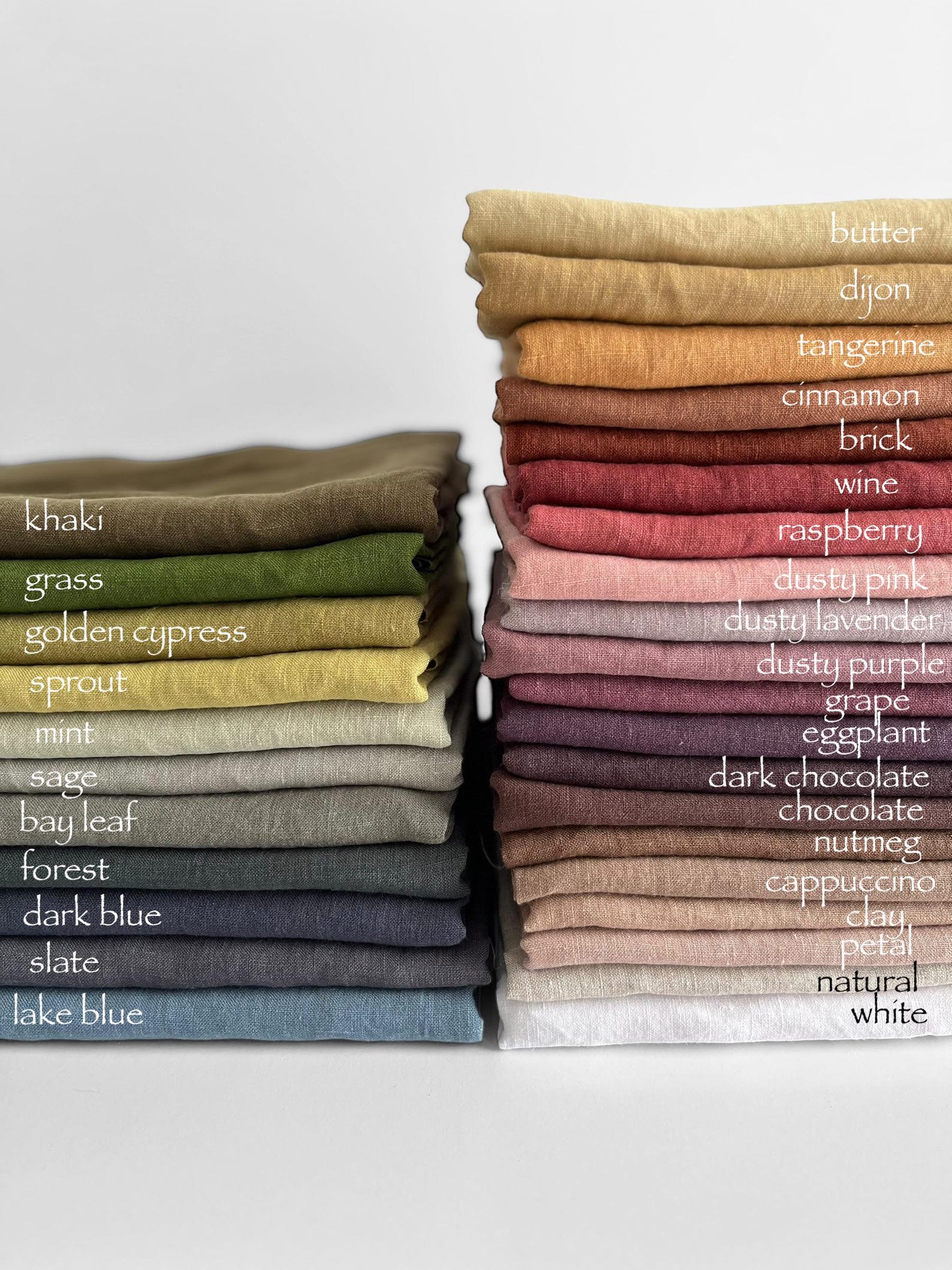 Stonewashed European Flax Linen Fabric: Soft Medium Weight - Oeko-tex ...
