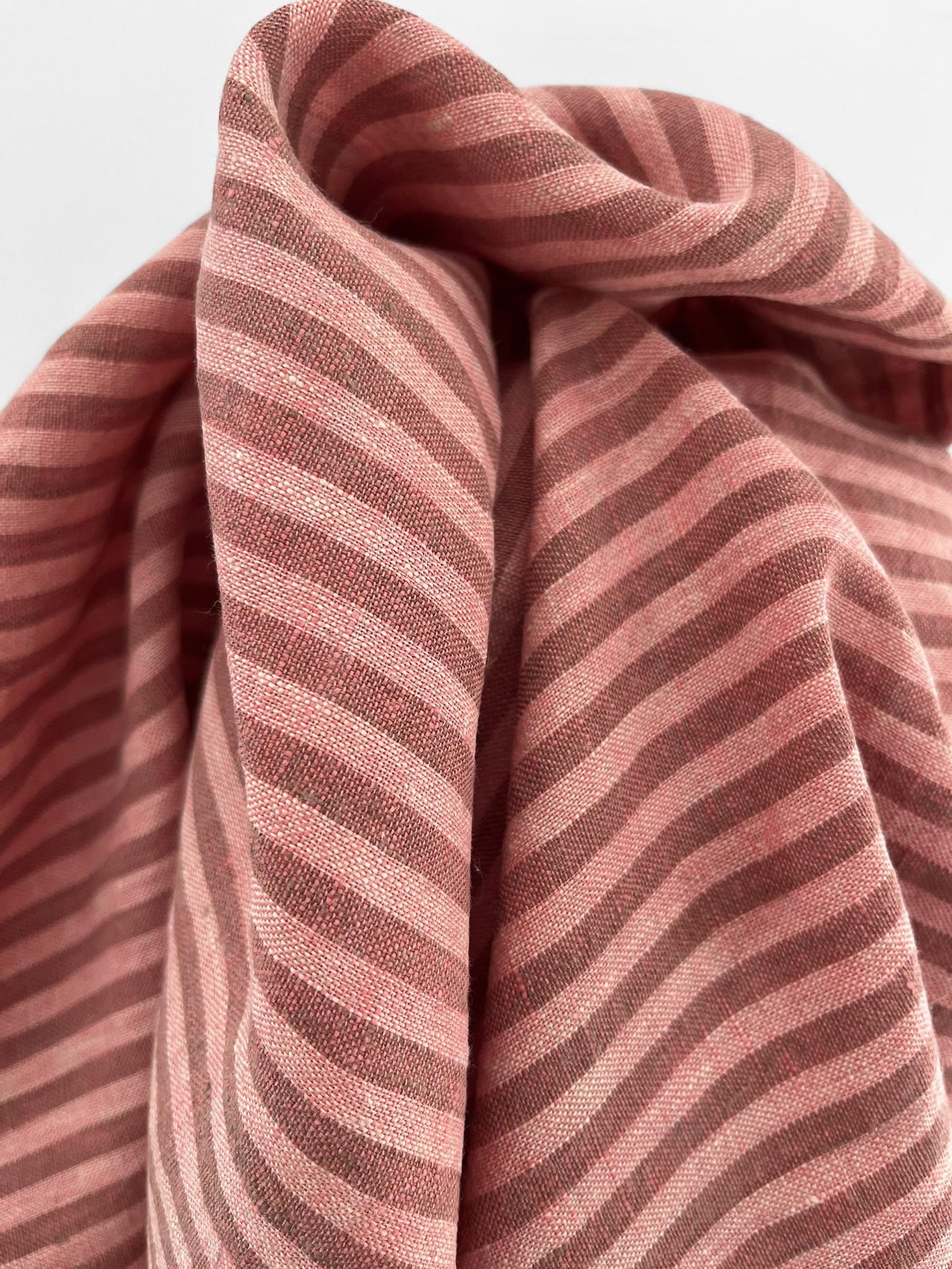Yarn Dyed Striped Linen Fabric: Soft Stone Washed Retro Style - Etsy