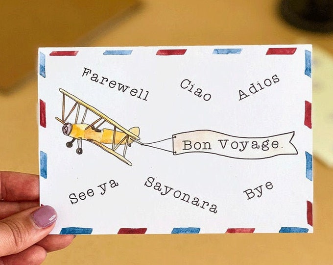 Farewell Card for Friends Hot Air Balloon Printable Good Luck Cards ...