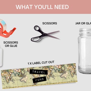 Printable Travel Fund Piggy Bank, Vacation Fund, Holiday Fund Savings ...