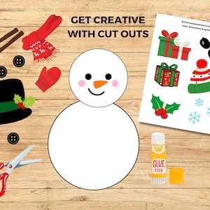Christmas Snowman Printable Kids Craft Winter Kids Craft Printable ...