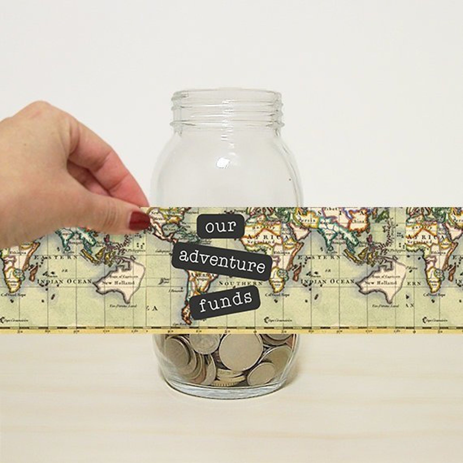 Adventure Fund Label Printable Jar Label for Travel Savings Fund ...