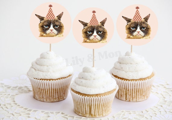 Grumpy Cat Cake Topper