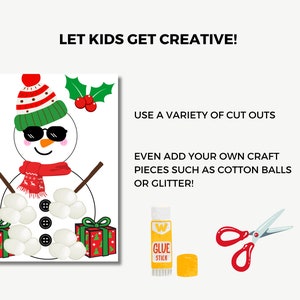 Christmas Snowman Printable Kids Craft Winter Kids Craft Printable ...
